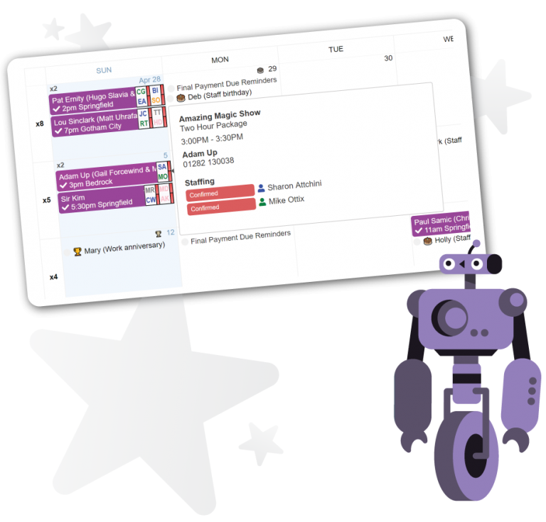 Booking & Billing Software for Solo Party Entertainers - Party Pro Manager