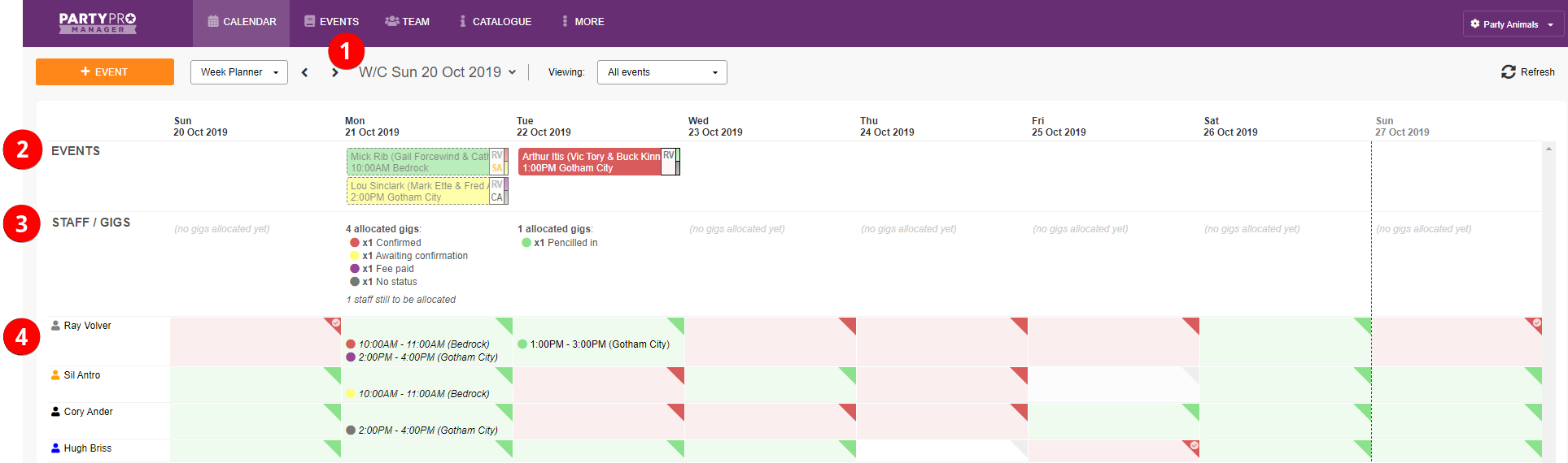 New Feature: Weekly Planner Mode - Party Pro Manager
